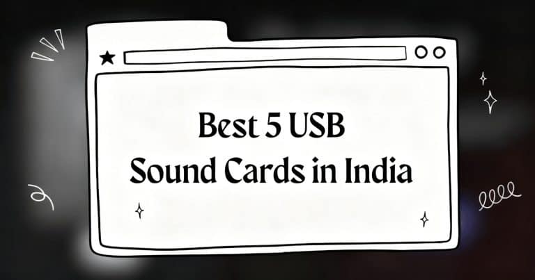 Best 5 USB Sound Cards in India - PCPartsPicker India